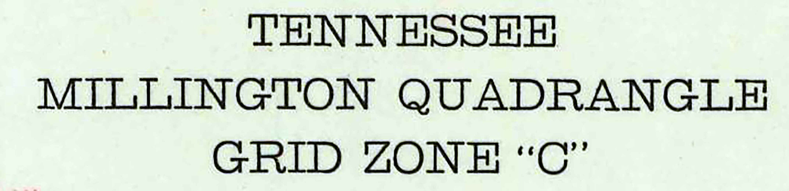 1942 Topo Map of Millington Tennessee Cedar Point Atoka - Etsy