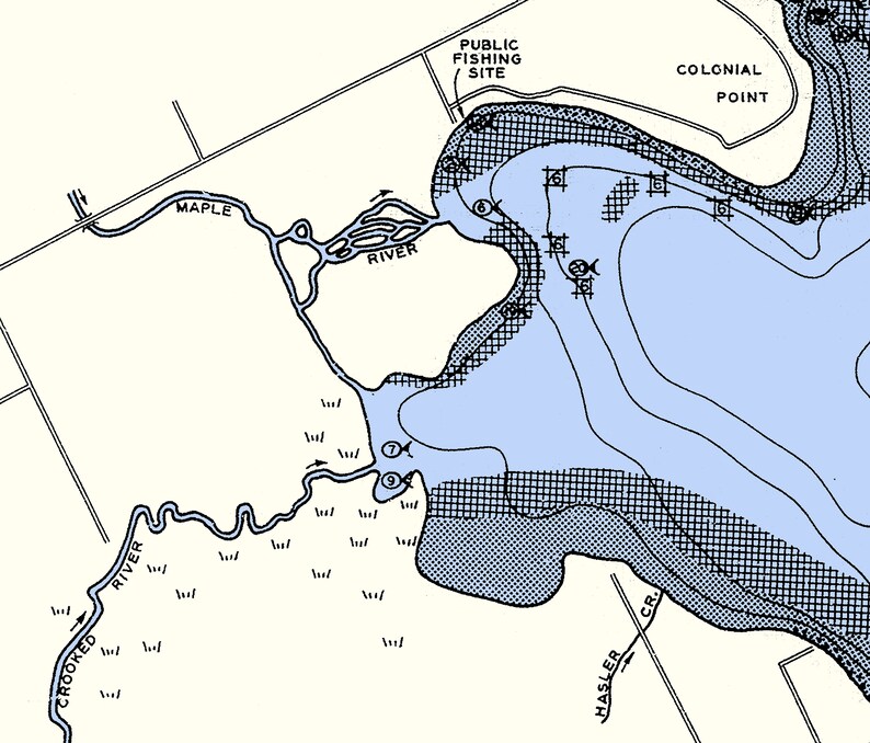 1955 Map of Burt Lake Cheboygan County Michigan - Etsy