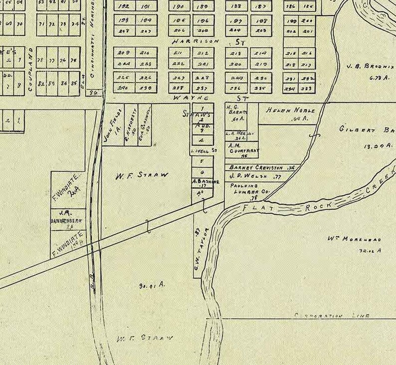 1905 Map of Paulding County Ohio | Etsy
