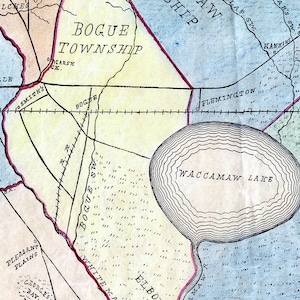 1882 Map of Columbus County North Carolina - Etsy