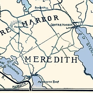 1902 Map of Squam Lake New Hampshire - Etsy