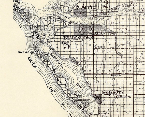 Map Of Manatee County Florida Large And Detailed Map Of Manatee County