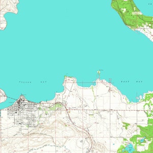 1966 Map of Flathead Lake Montana - Etsy