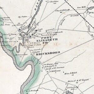 1876 Map of Maurice River Township Cumberland County New Jersey - Etsy