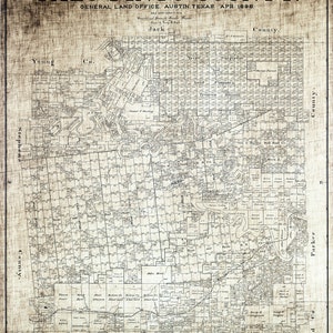 1898 Map of Palo Pinto County Texas - Etsy