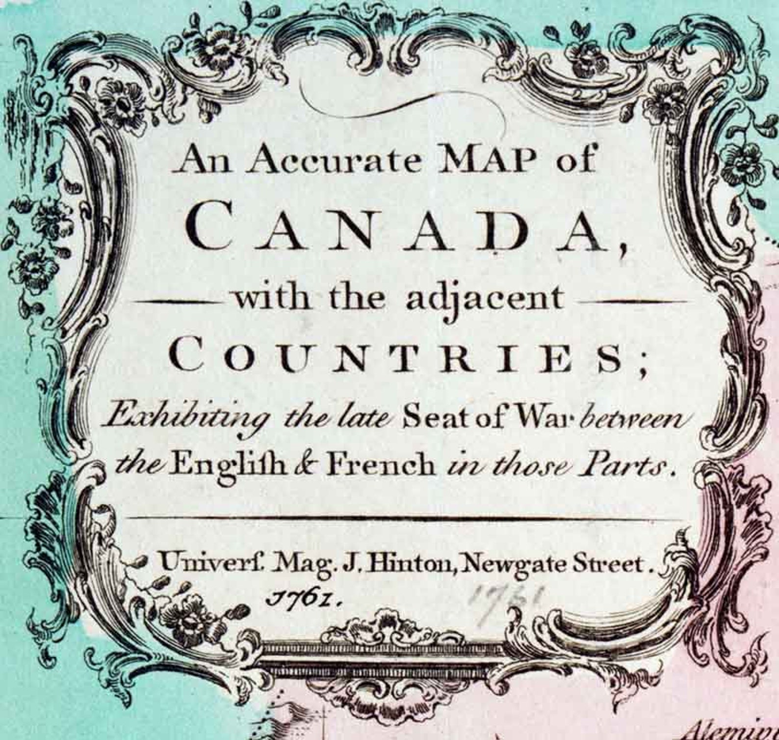 1761 Map of Canada - Etsy