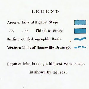 1881 Map of Lake Lahontan Nevada - Etsy
