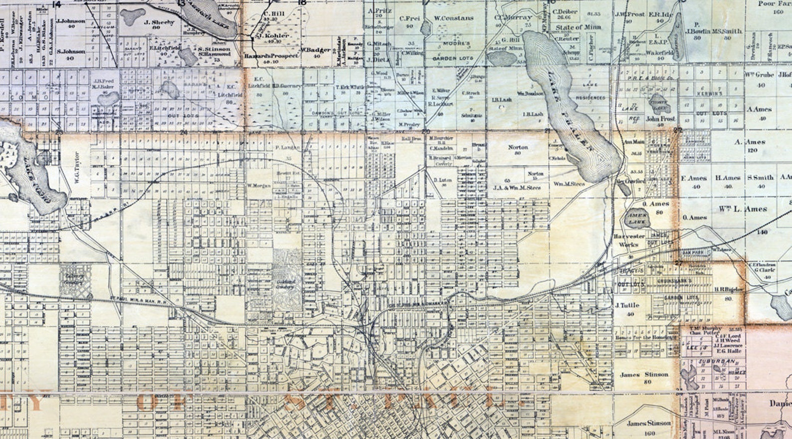 1885 Farm Line Map of Ramsey County Minnesota St Paul | Etsy