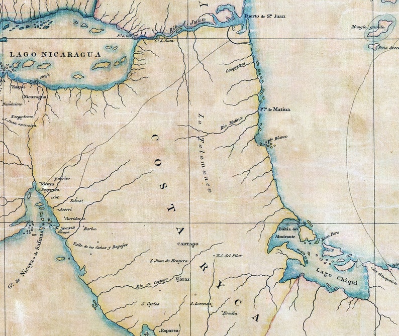 1826 Map of Guatemala - Etsy