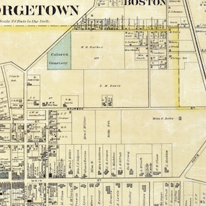 1879 Map of Scott County Kentucky Georgetown - Etsy