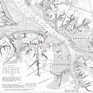 1976 Nautical Map of Hampton Roads Virginia - Etsy