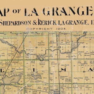 1904 Farm Line Map of La Grange County Indiana - Etsy