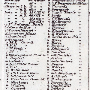 1872 Map of Denver Arapahoe County Colorado - Etsy
