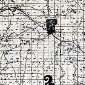 1896 Map of Paulding County Georgia Landowner Reprint - Etsy