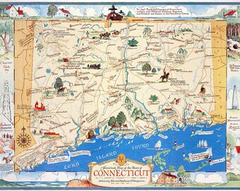 Cartoon Maps - Etsy