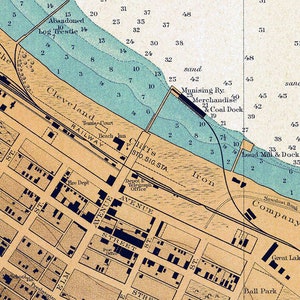 1907 Nautical Map of Munising Harbor Lake Superior - Etsy