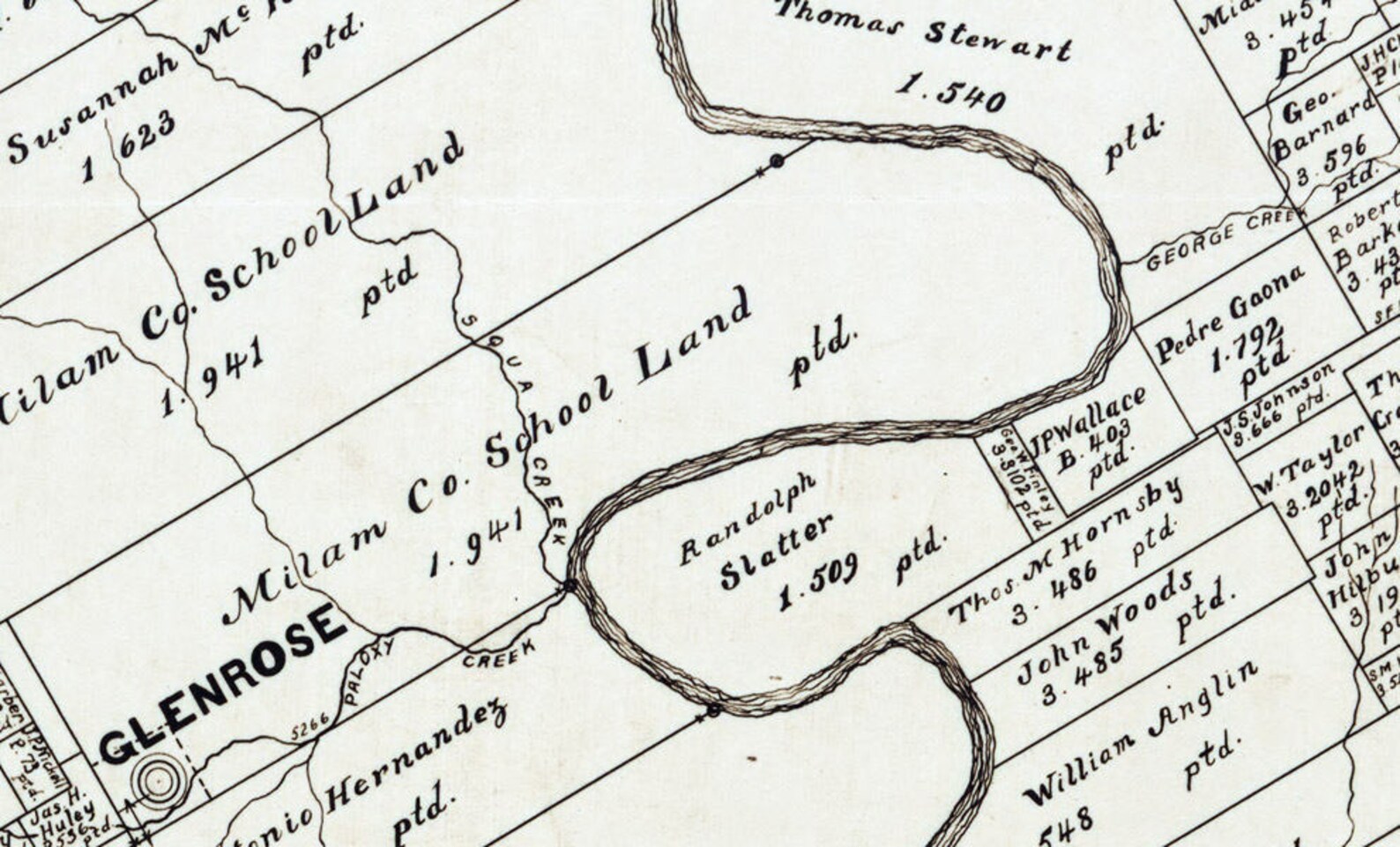 1884 Map of Somervell County Texas | Etsy