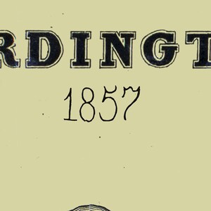 1857 Town Map of Cardington Morrow County Ohio - Etsy