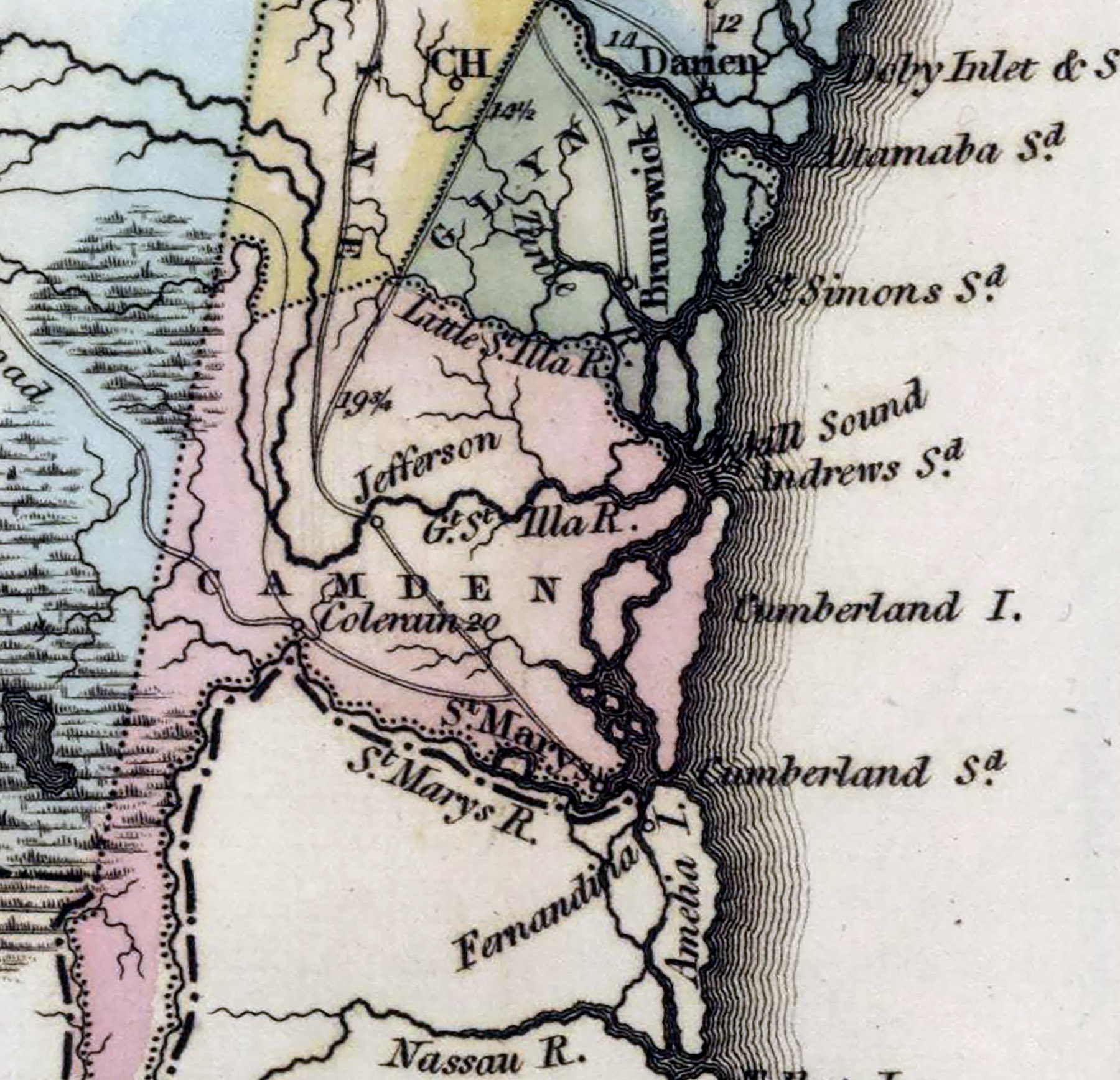 1822 Map of Georgia - Etsy