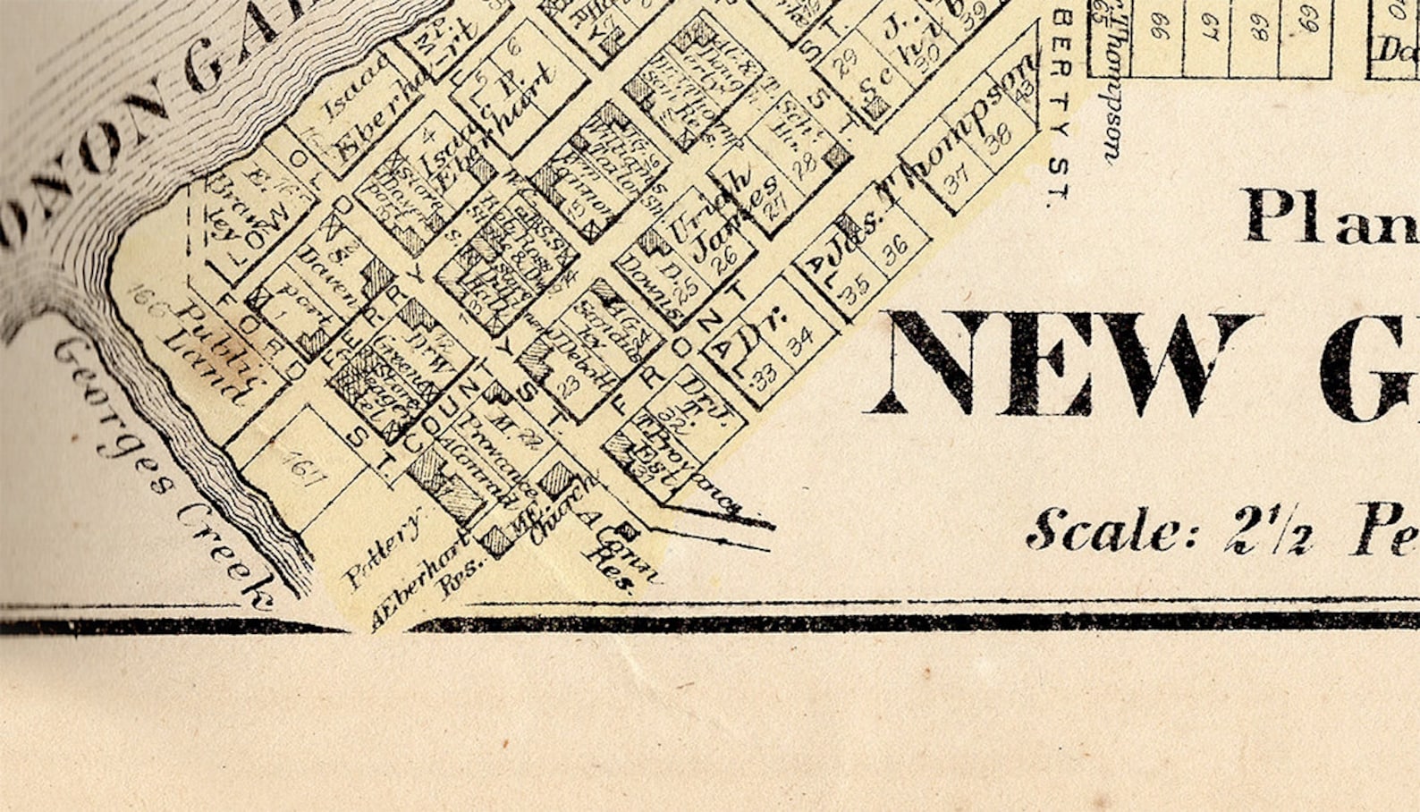 1872 Map of Spring Hill Township Fayette County PA New Geneva | Etsy