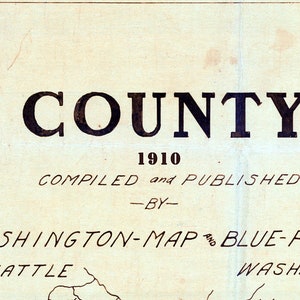 1910 Map of Lewis County Washington - Etsy