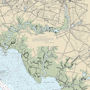 2018 Nautical Chart of the Delaware Bay - Etsy