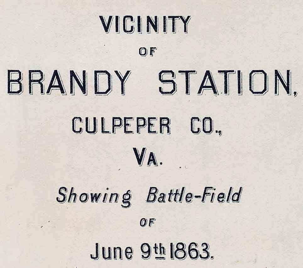 1863 Map of Brandy Station Culpeper County Virginia - Etsy