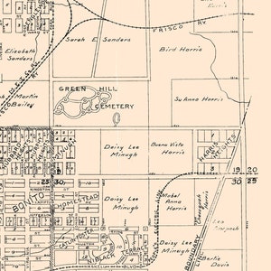 1911 Map of Muskogee Oklahoma - Etsy