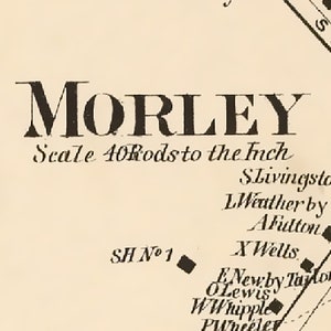1865 Town Map of Morley Saint Lawrence County New York - Etsy