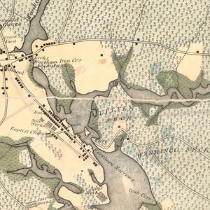 1832 Map of Wareham Massachusetts - Etsy