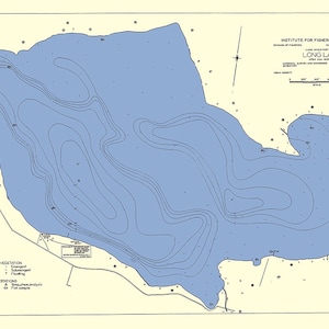 1953 Map of Long Lake Ionia County Michigan - Etsy