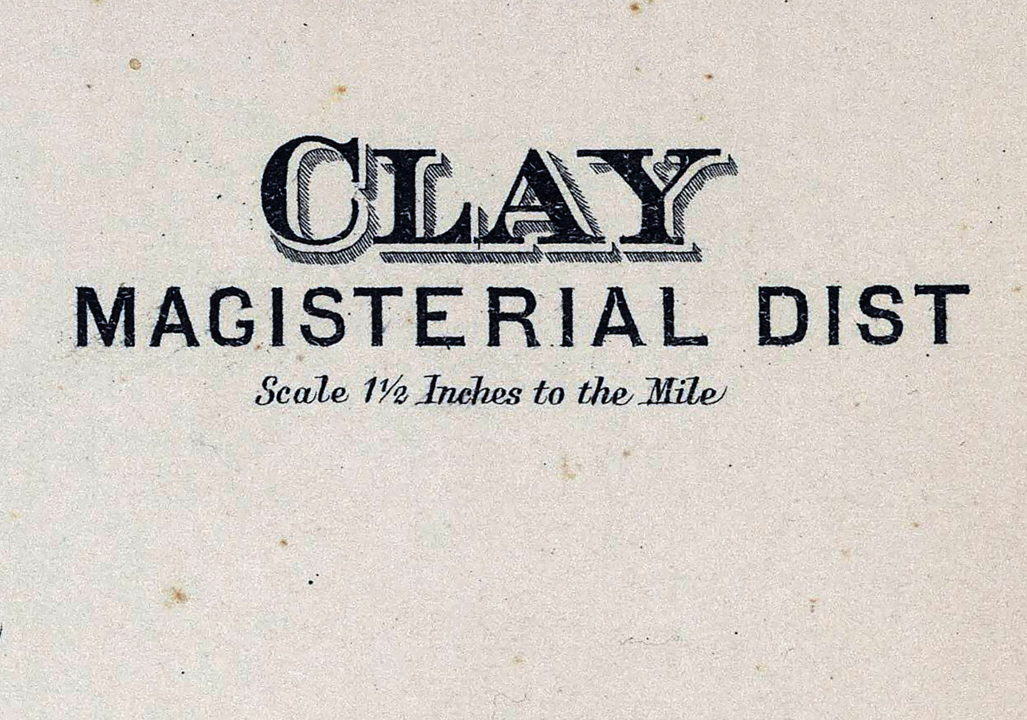 1886 Map of Clay District Wood County West Virginia - Etsy