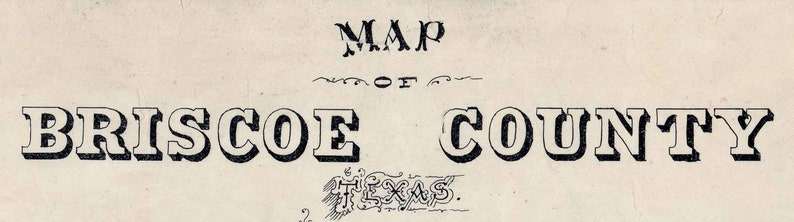 1879 Farm Line Map of Briscoe County Texas - Etsy
