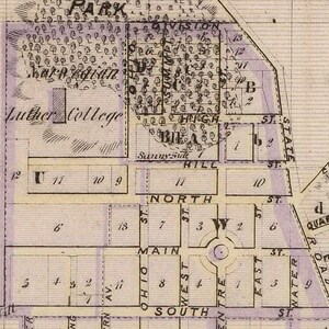 1875 Town Map of Decorah Winneshiek County Iowa - Etsy