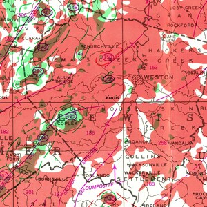 1970 Map of West Virginia Oil and Gas Well Fields - Etsy