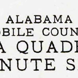 1942 Topo Map of Kushla Alabama Quadrangle - Etsy