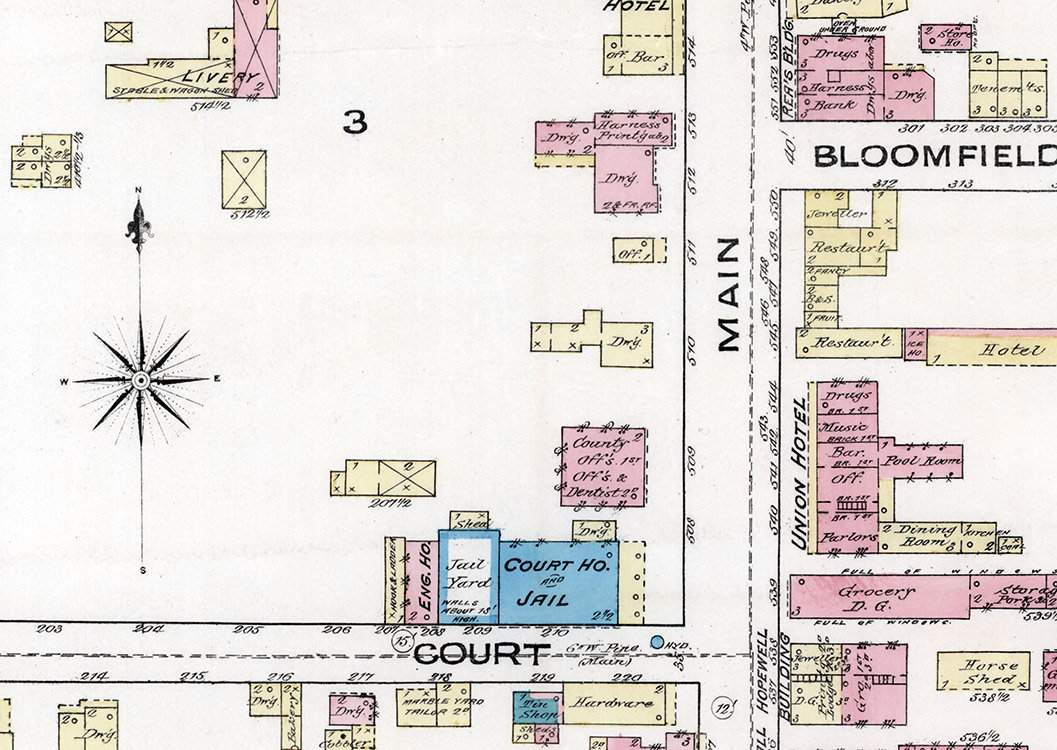 1885 Town Map of Flemington Hunderdon County New Jersey - Etsy