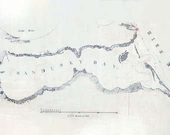 Sandusky Bay Map - Etsy