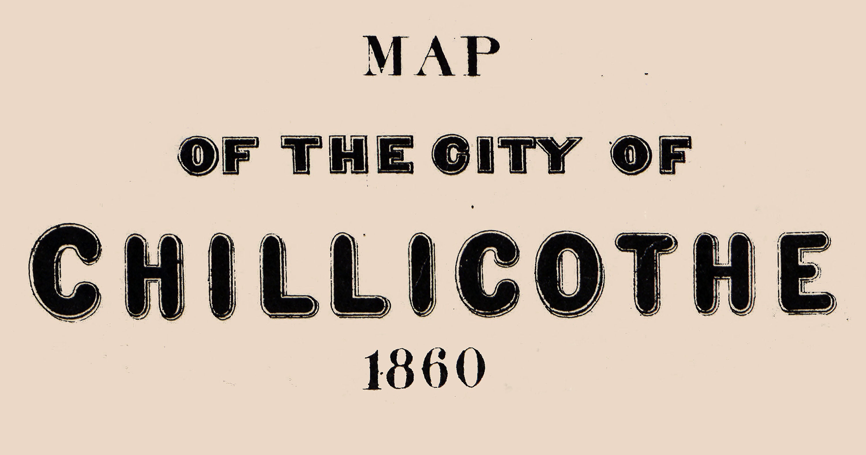 1860 Town Map of Chillicothe Ross County Ohio - Etsy