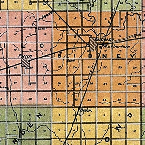 1909 Map of Champaign County Illinois - Etsy