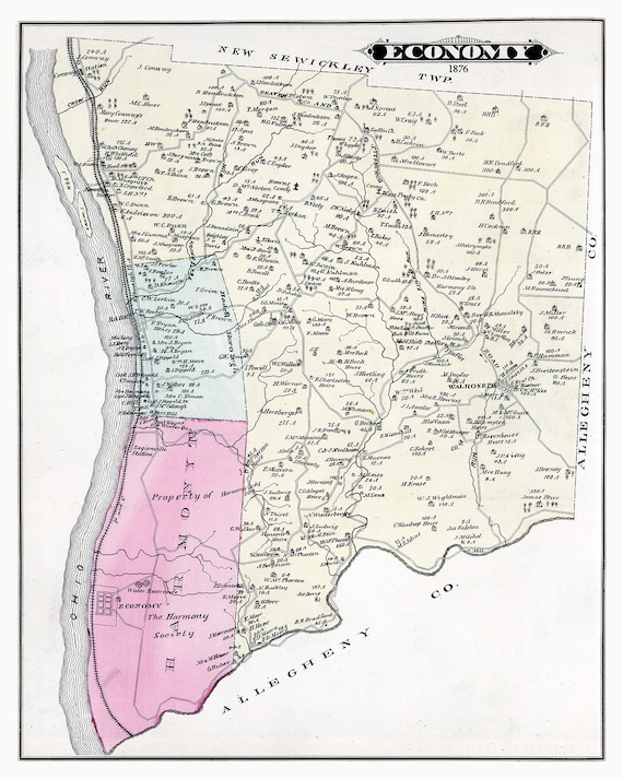 Beaver County Maps With Townships