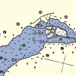 1942 Map of Hamlin Lake Mason County Michigan - Etsy