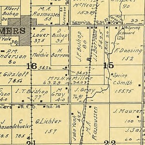 1908 Map of Somers Township Kenosha County Wisconsin - Etsy