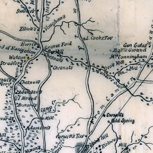 1825 Map of Kershaw County South Carolina - Etsy