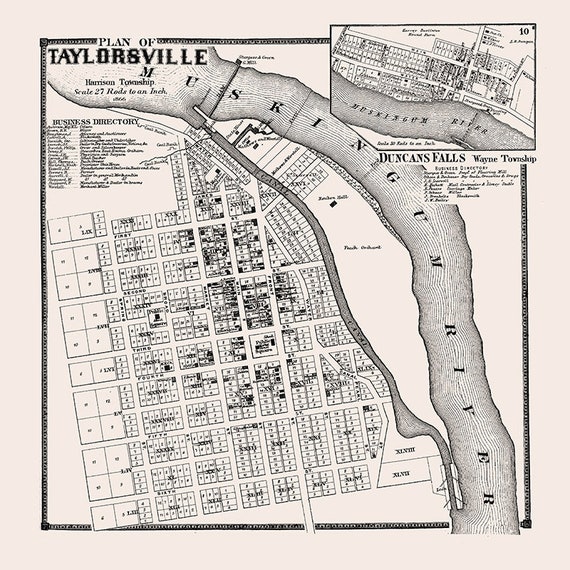 Map Of Muskingum County Ohio
