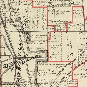 1899 Map of Liberty Township Trumbull County Ohio - Etsy