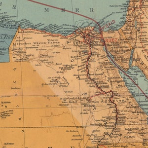 1914 Map of Africa - Etsy