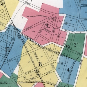1923 Town Map of Glassboro New Jersey - Etsy