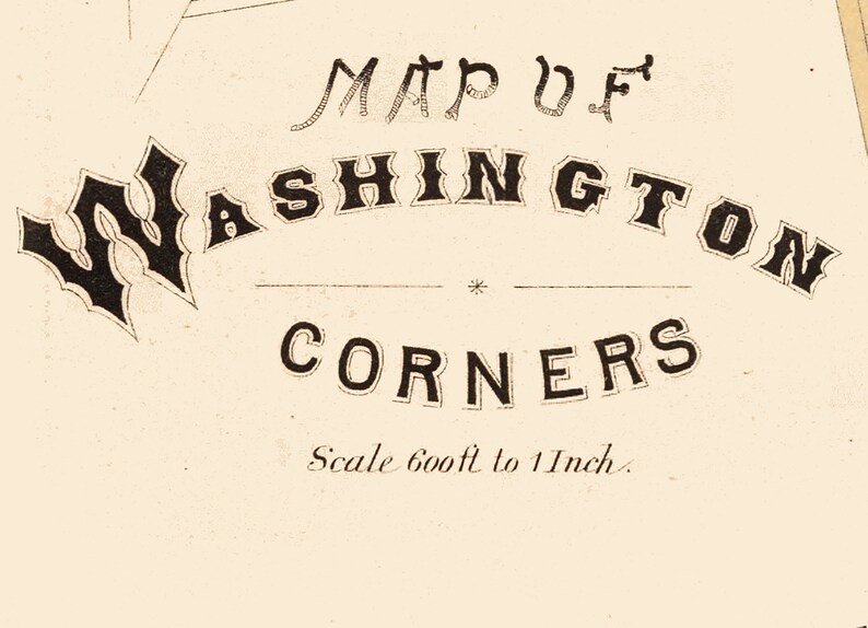 1878 Town Map of Washington Corners Alameda County California - Etsy
