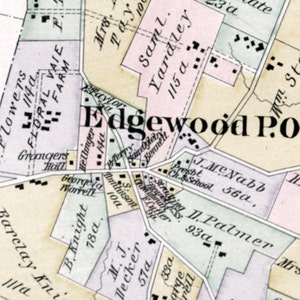 1891 Map of Lower Makefield Township Bucks County Pennsylvania - Etsy
